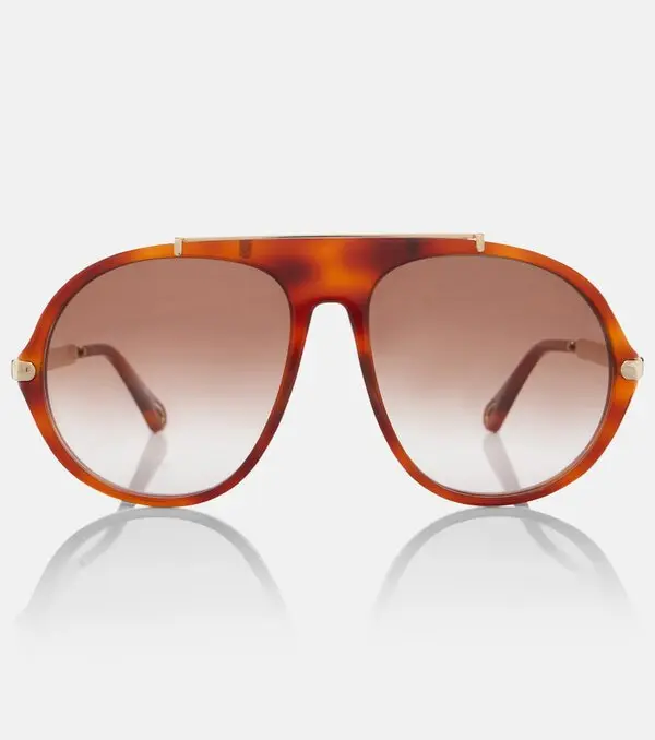 Chloé Aviator Sunglasses - Brown