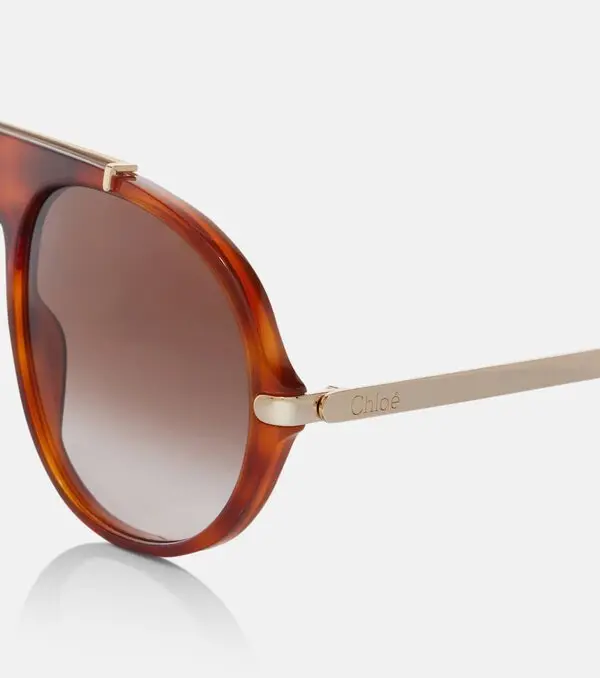 Chloé Aviator Sunglasses - Brown