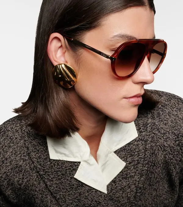Chloé Aviator Sunglasses - Brown