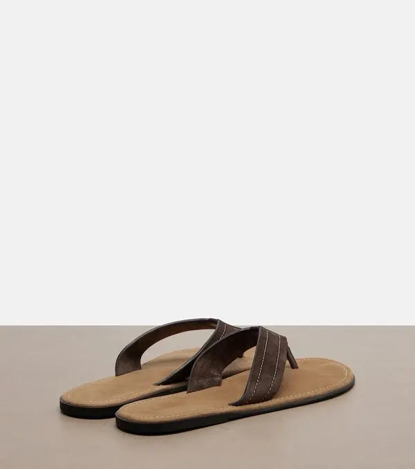 THE ROW Suede Thong Sandals