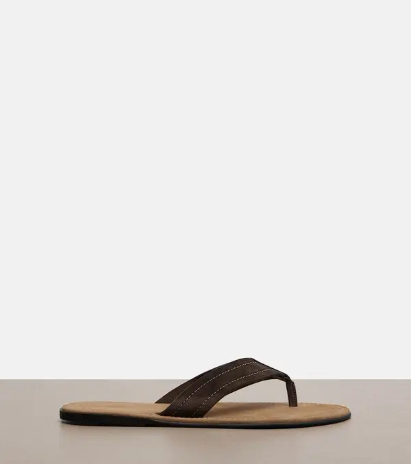 THE ROW Suede Thong Sandals