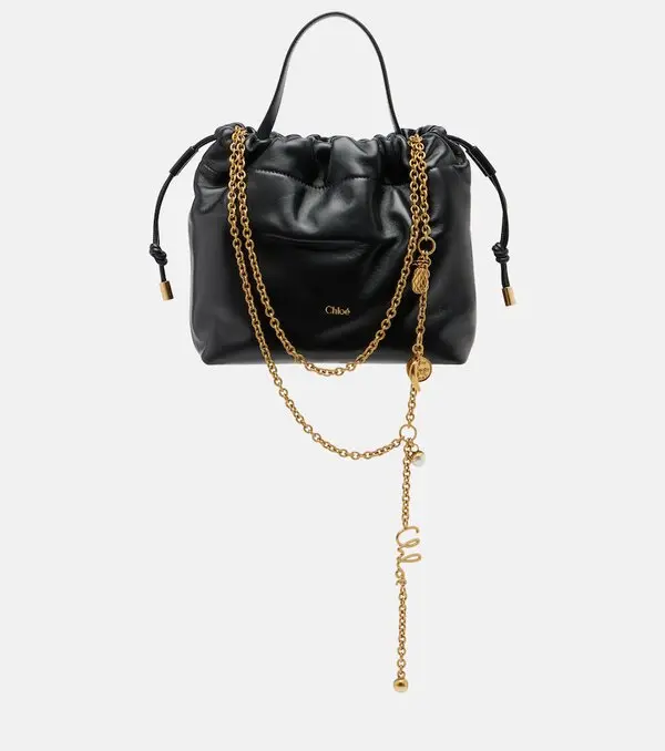 Chloé Small Leather Shoulder Bag - Black