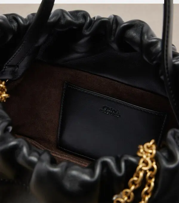 Chloé Small Leather Shoulder Bag - Black