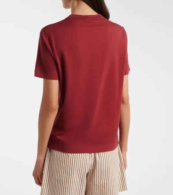 Brunello Cucinelli Monili Cotton Jersey T-shirt