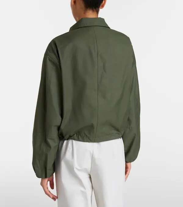 Vince Cotton-blend Zip-up Jacket