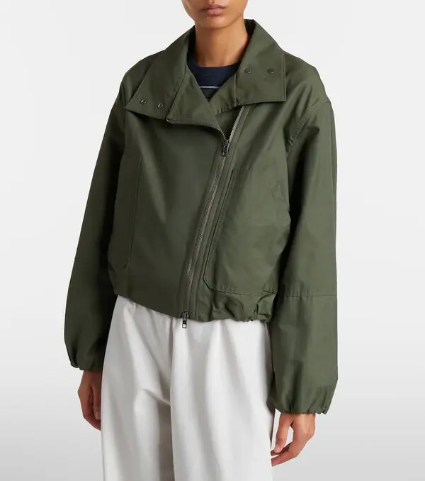 Vince Cotton-blend Zip-up Jacket