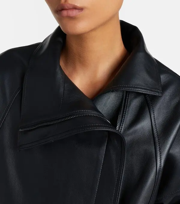 Vince Leather Bomber Jacket