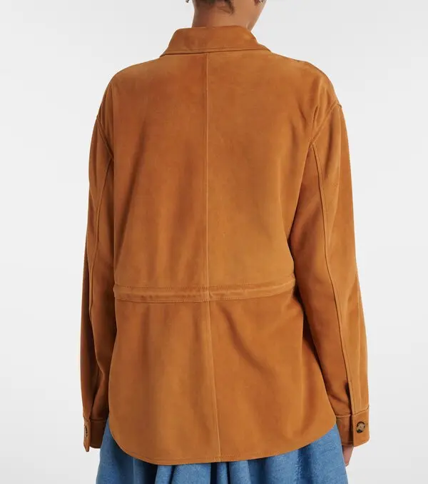 Loewe Suede Jacket - Brown