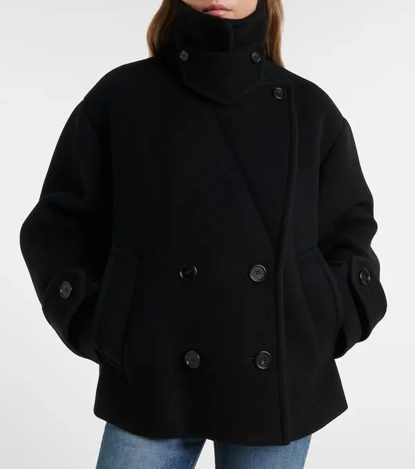 Chloé Double-breasted Wool-blend Peacoat