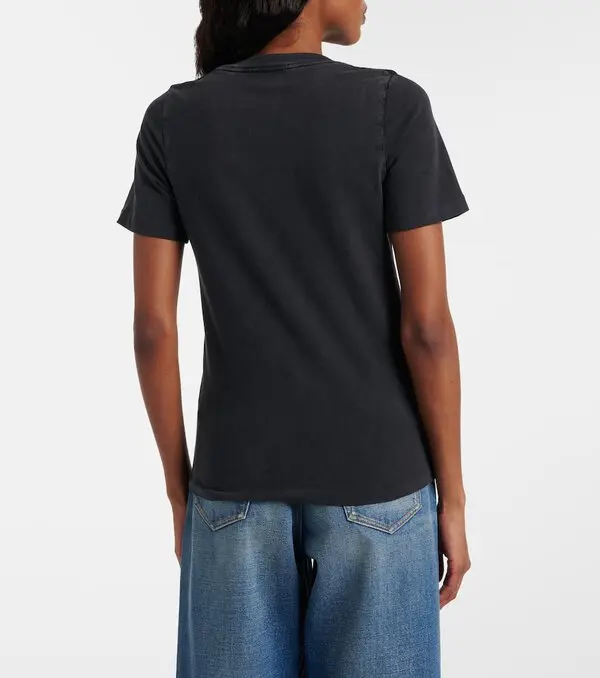 Chloé Printed Cotton T-shirt - Black
