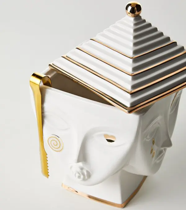 Jonathan Adler Masquerade Porcelain Ice Bucket