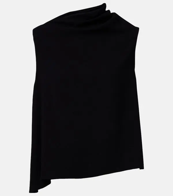 Vince Draped Asymmetric Crepe Top