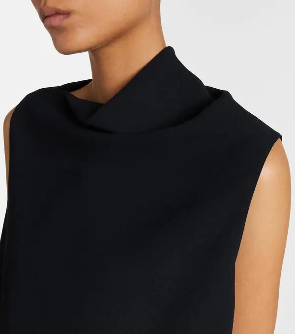 Vince Draped Asymmetric Crepe Top