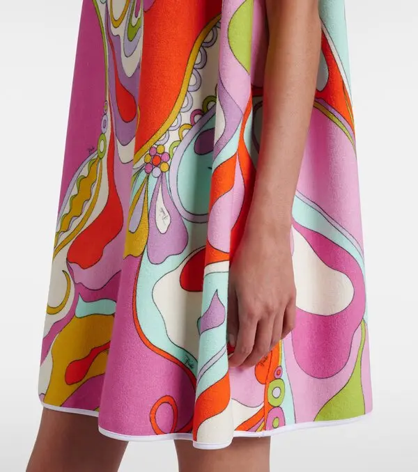 Emilio Pucci Orchidee Cotton-blend Terry Minidress