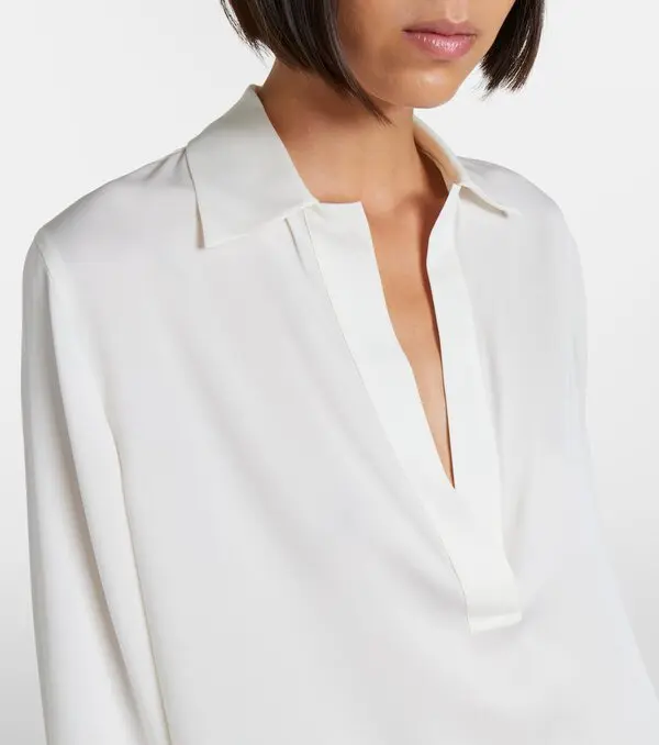 Vince Silk-blend Blouse