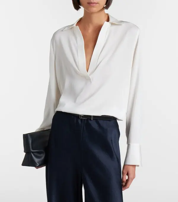 Vince Silk-blend Blouse