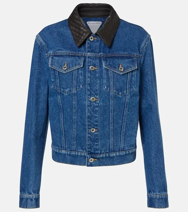 Bottega Veneta Intrecciato Denim Jacket