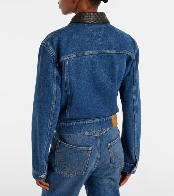 Bottega Veneta Intrecciato Denim Jacket