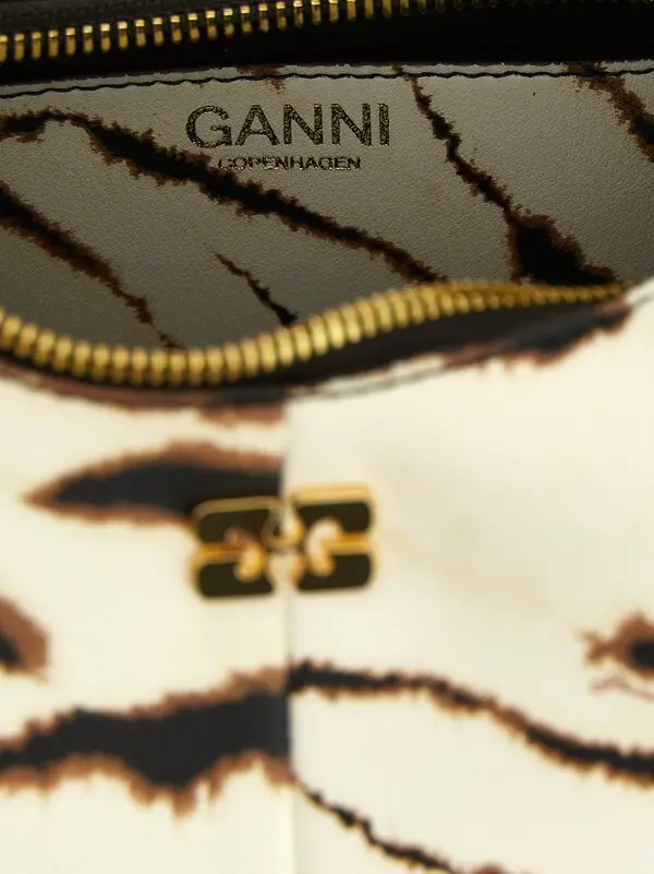 GANNI Mini Hobo Zebra' Handbag