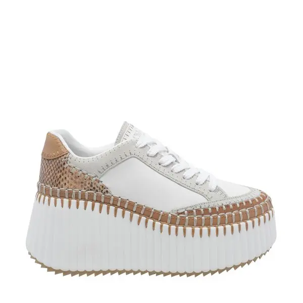Chloé Nama Wedge Sneakers - White