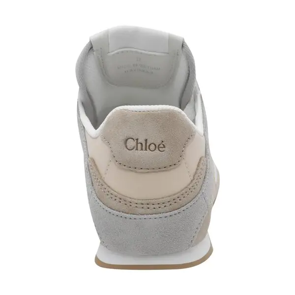 Chloé Suede Low Top Sneakers - Gray