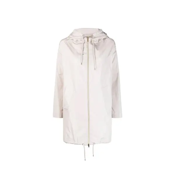 Herno Techno Taffeta Parka Coat - Pink