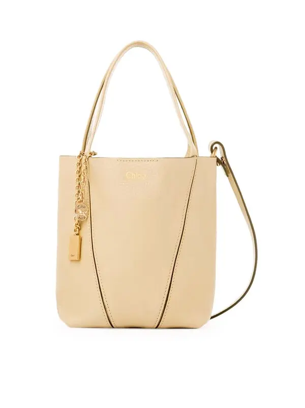Chloé Spin Small Tote Bag In Leather