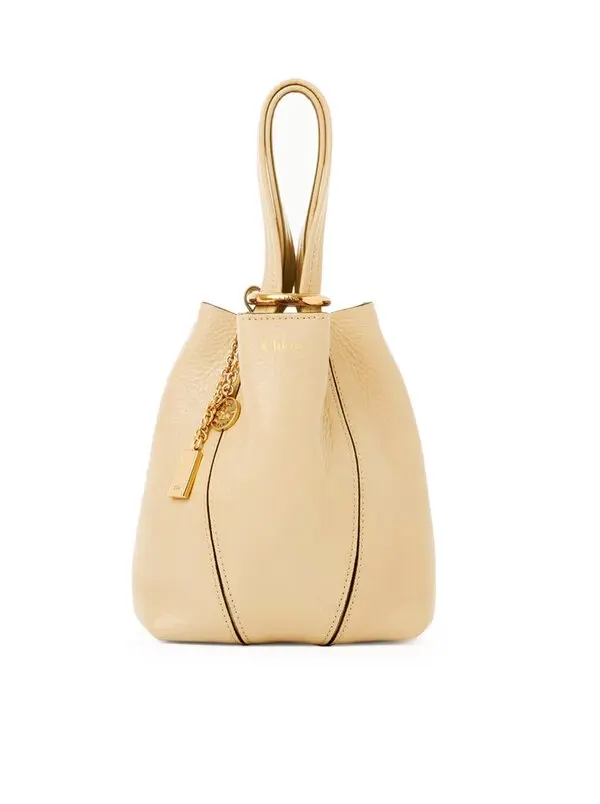 Chloé Spin Small Tote Bag In Leather - Multicolor