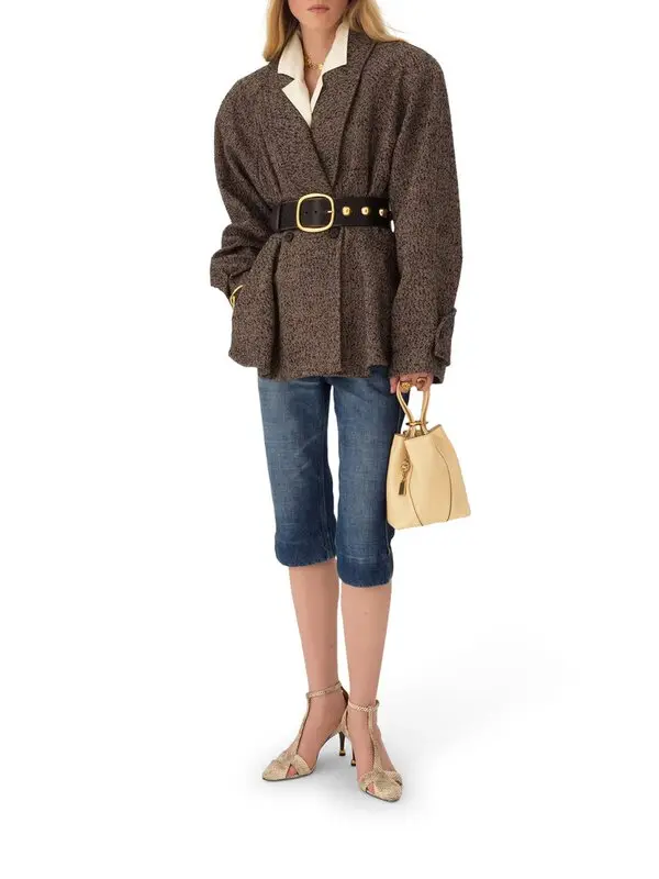 Chloé Spin Small Tote Bag In Leather - Multicolor
