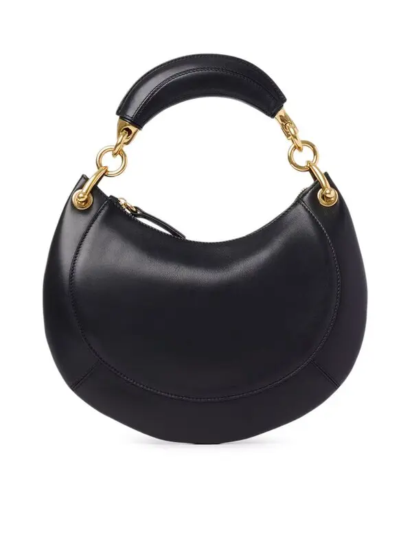 Chloé Banana Leather Shoulder Bag - Black