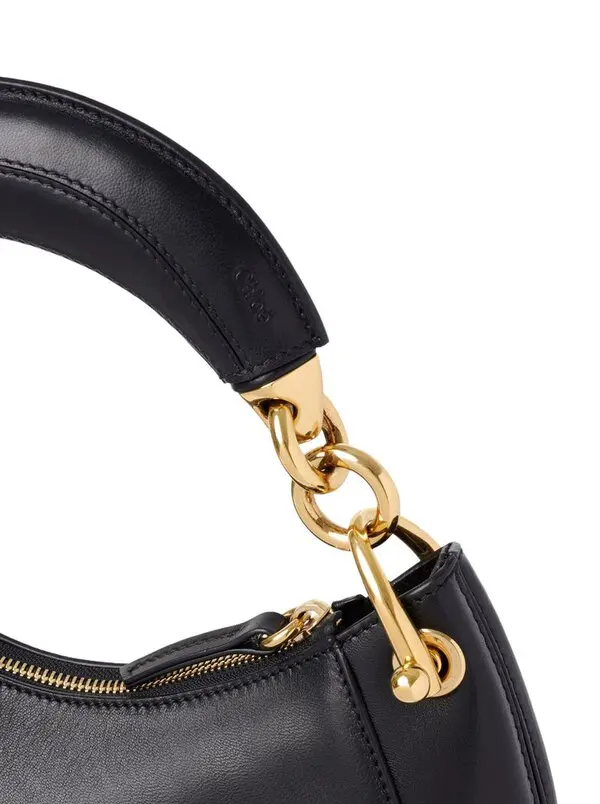 Chloé Banana Leather Shoulder Bag - Black