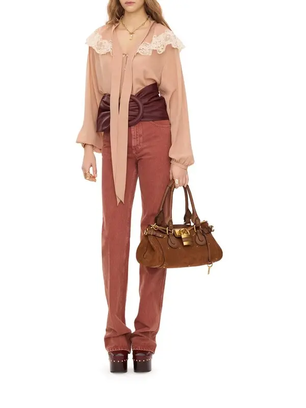 Chloé Paddington Suede Bag - Multicolor