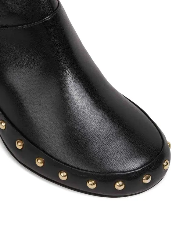 Chloé Junie Leather Boots With Studded Details