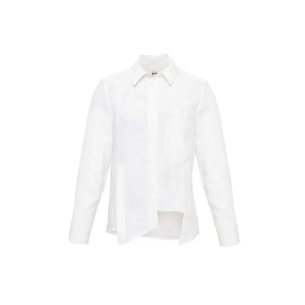 Sélone Lorin Asymmetric Stripe Shirt - White