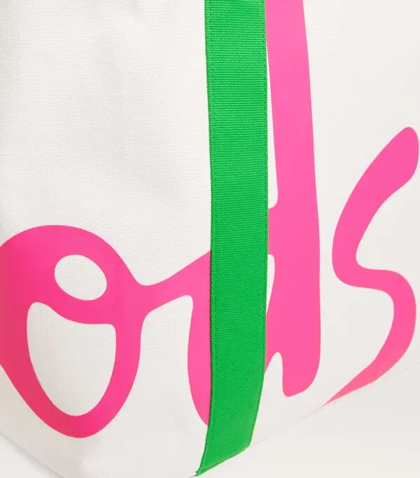 Harrods Medium Cotton Logo Tote Bag