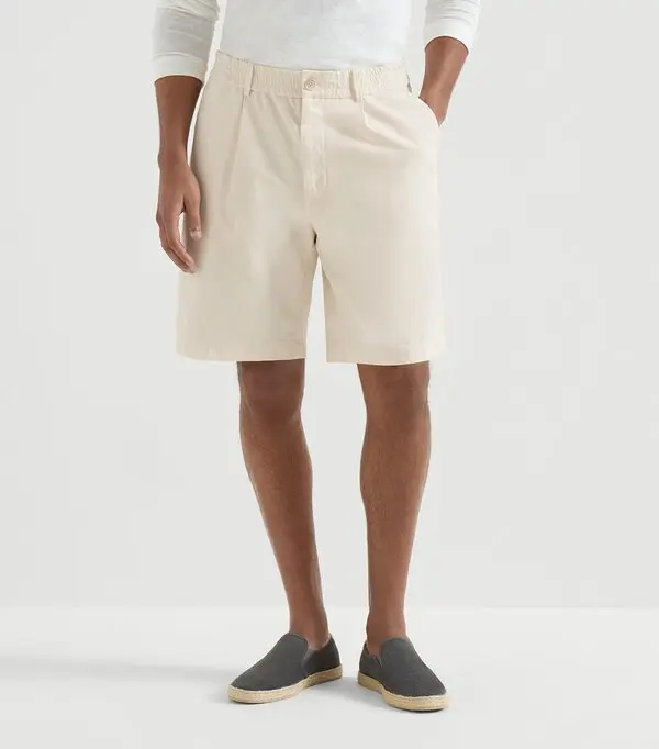 Brunello Cucinelli Cotton Gabardine Bermuda Shorts