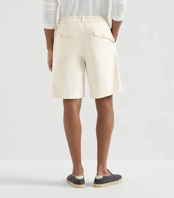 Brunello Cucinelli Cotton Gabardine Bermuda Shorts