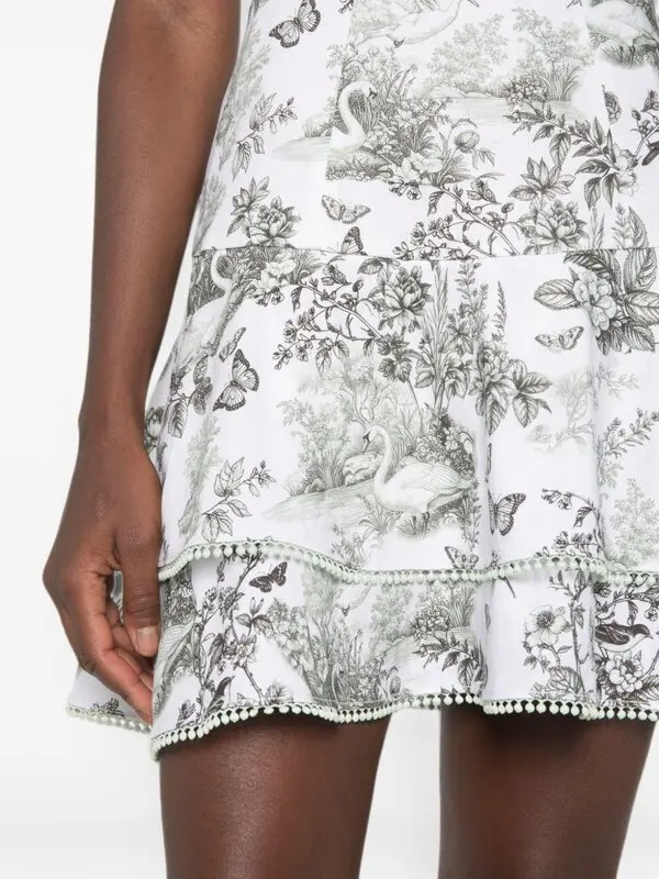 Alice + Olivia Miriam Printed Mini Dress