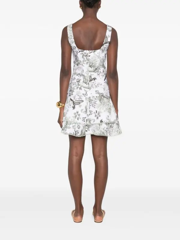 Alice + Olivia Miriam Printed Mini Dress