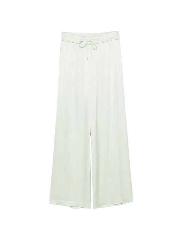 Alice + Olivia Kenley Wide Leg Trousers - Green