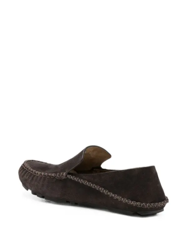 Loewe Rambla Leather Loafers