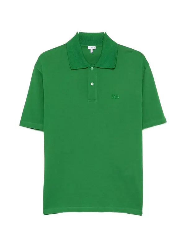Loewe Anagram Cotton Polo Shirt