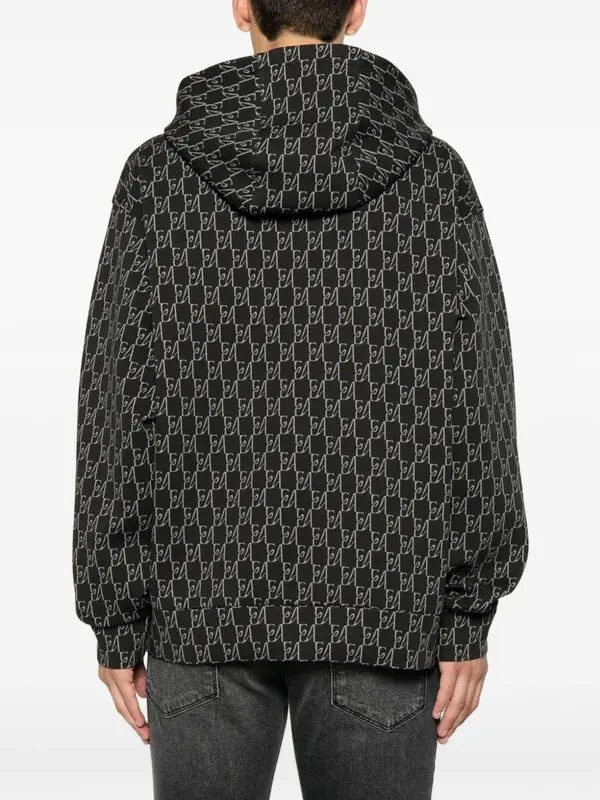 Emporio Armani Printed Cotton Hoodie