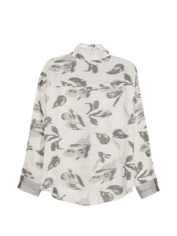 Emporio Armani Printed Linen Shirt