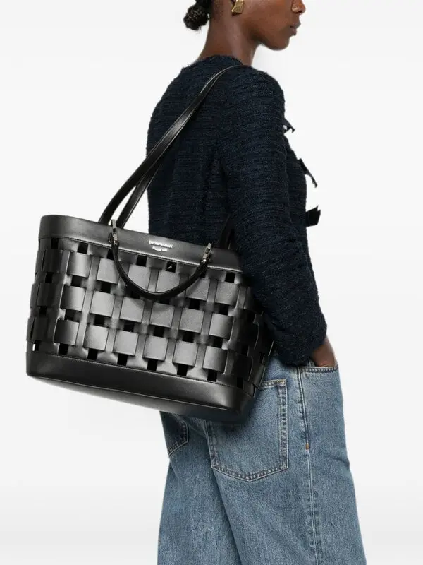 Emporio Armani Woven Tote Bag