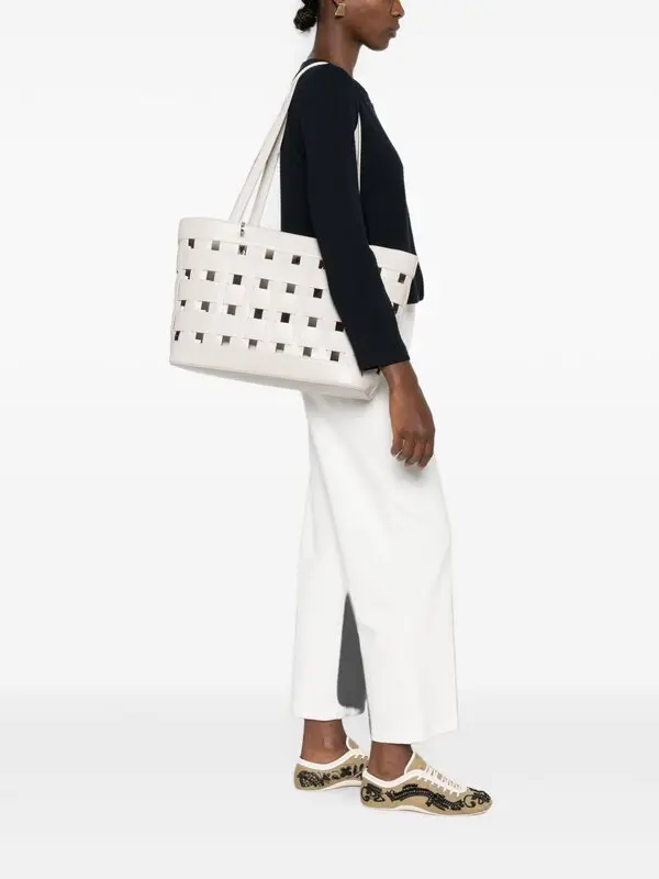 Emporio Armani Medium Woven Tote Bag