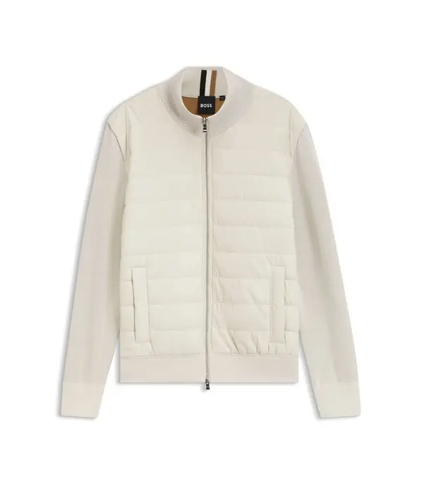 BOSS Padded Front Virgin Wool Jacket