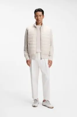 BOSS Padded Front Virgin Wool Jacket