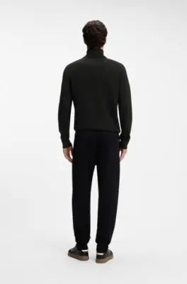 BOSS Virgin-wool Cardigan With Zip Front