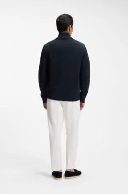 BOSS Padded-front Jacket In Virgin Wool